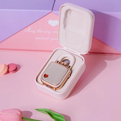 Portable Rose Gold Bluetooth Speaker With Charging Case on Luulla