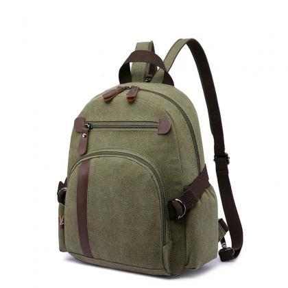 Vintage Canvas Backpack Outdoor Travel School Bag on Luulla