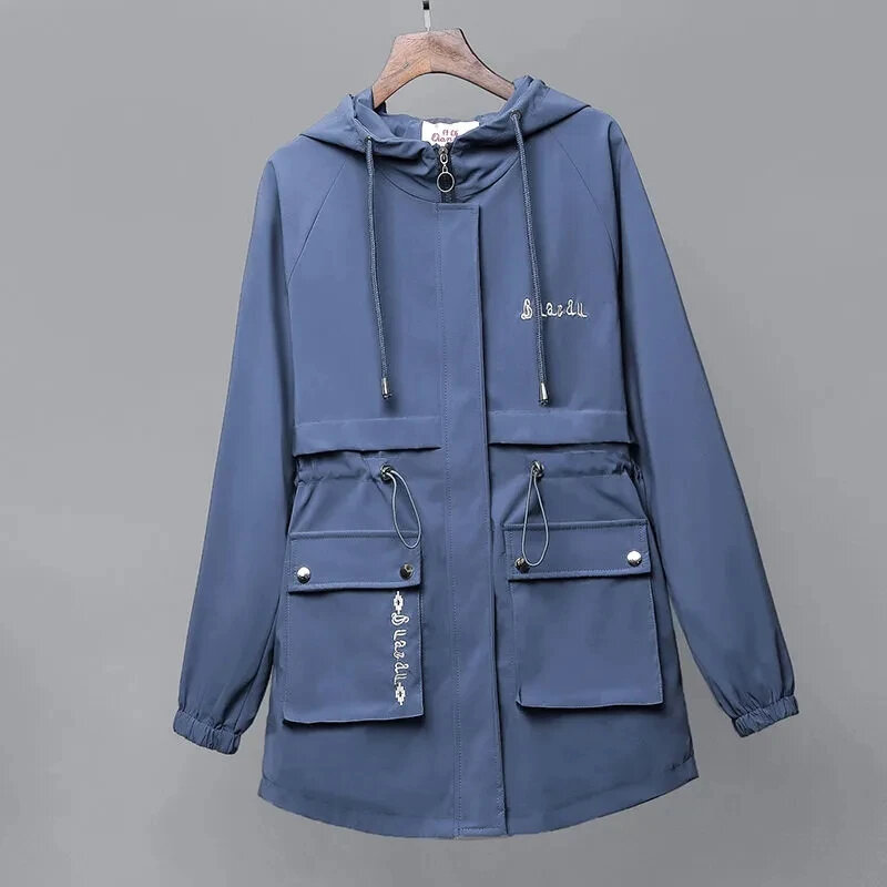 Women's Spring Autumn Coat Women Jacket Tops Loose Plus Size 5xl ...