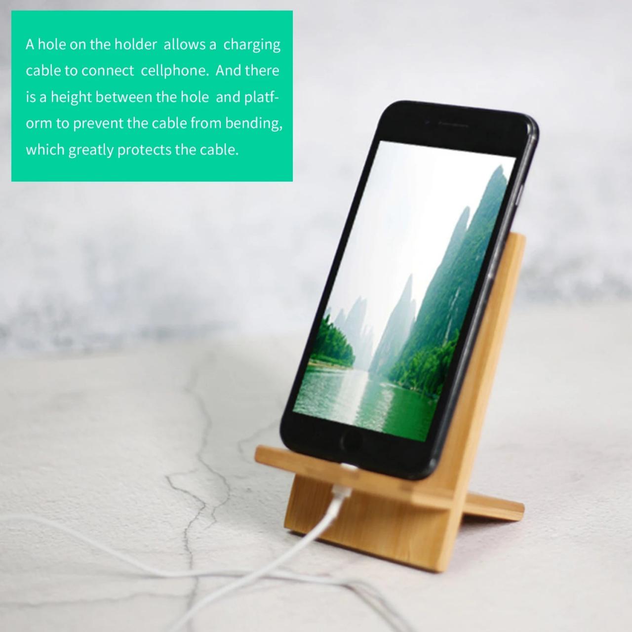 Elegant Bamboo Stand Holder For Smartphones And Tablets on Luulla