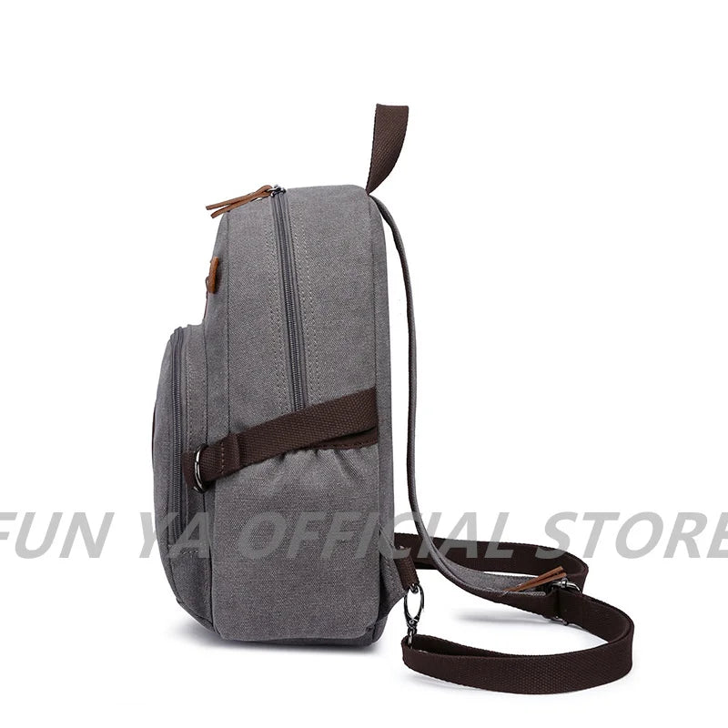 Vintage Canvas Backpack Outdoor Travel School Bag on Luulla