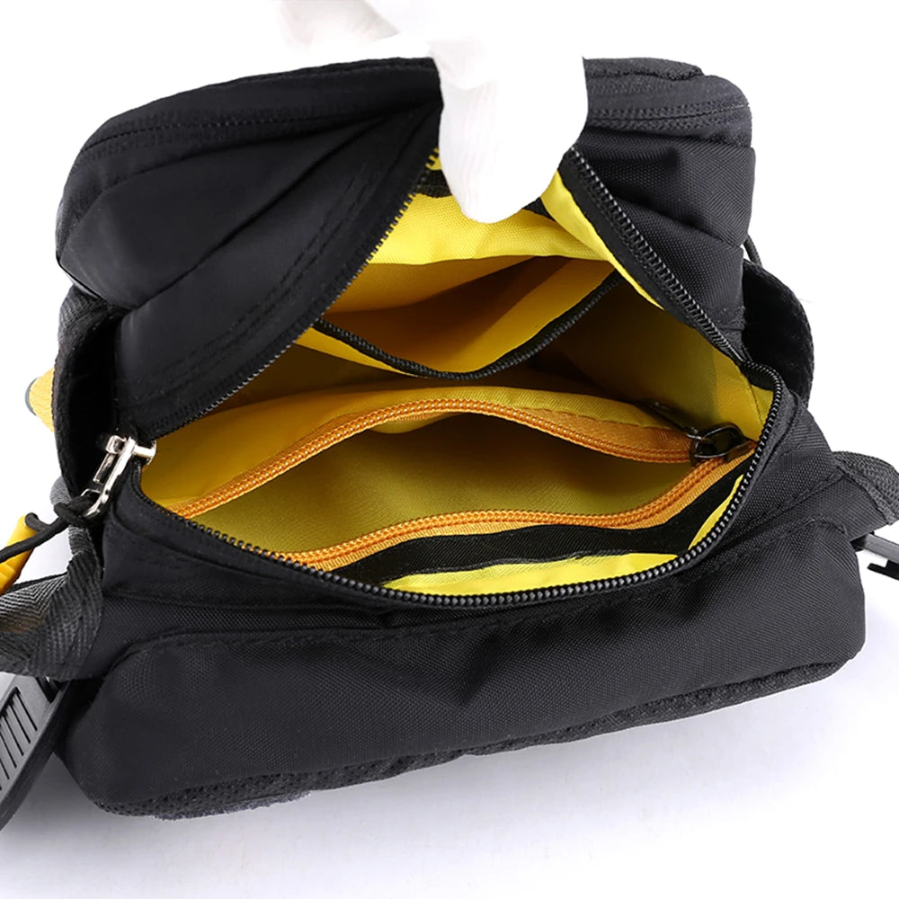 Black Tactical Crossbody Bag With Multiple Pockets on Luulla