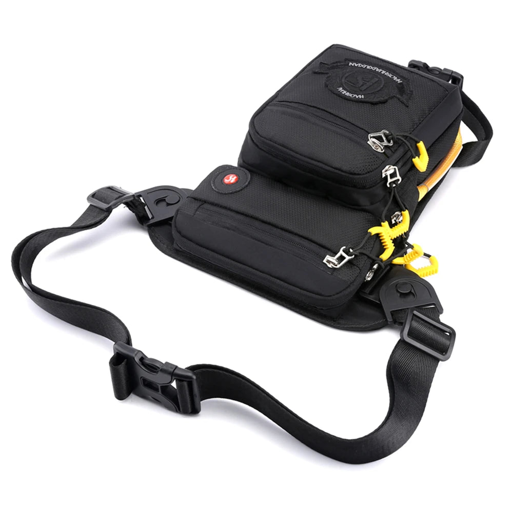 Black Tactical Crossbody Bag With Multiple Pockets on Luulla