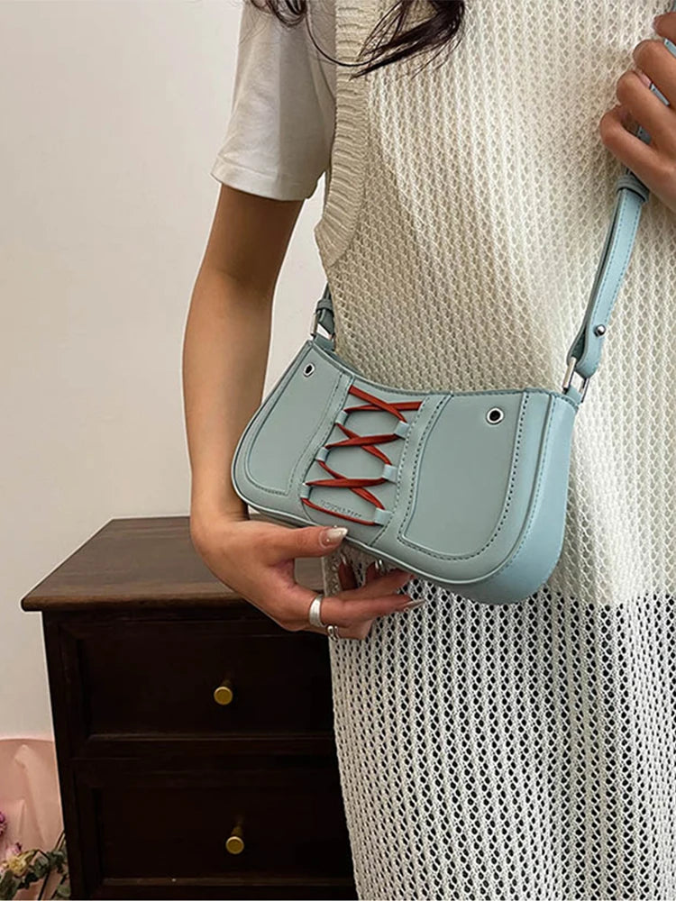 Stylish White Shoulder Bag With Unique Design on Luulla