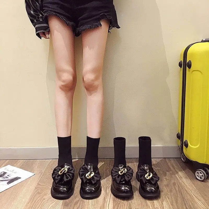 Womens Luxury Black Patent Leather Ankle Boots on Luulla