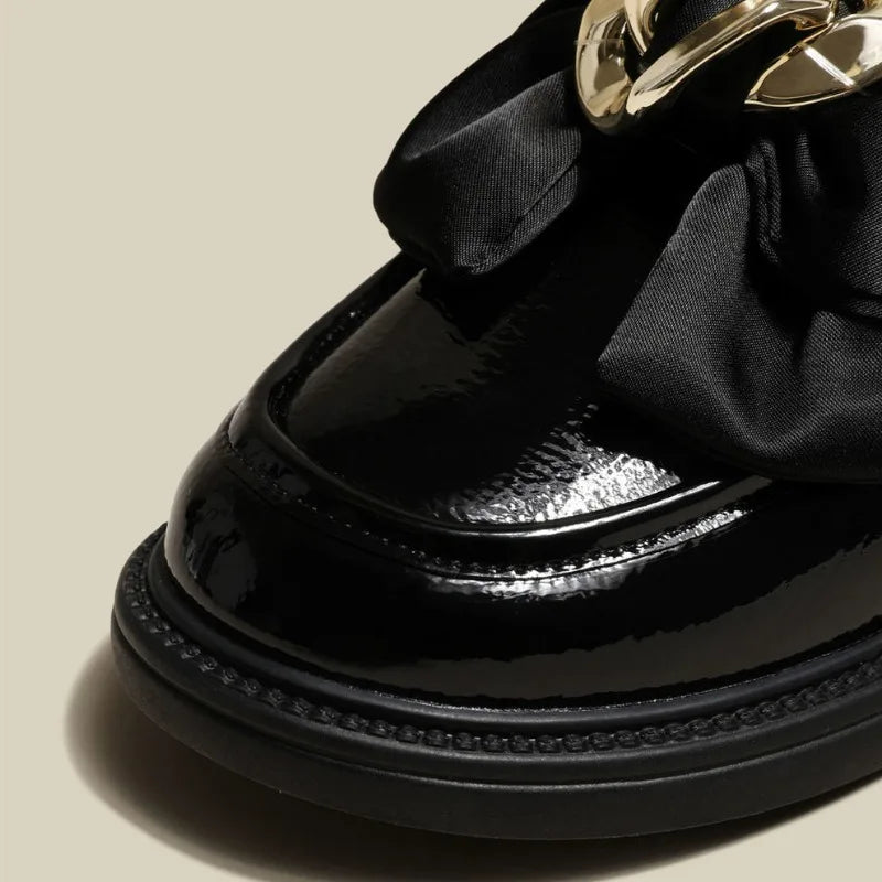 Womens Luxury Black Patent Leather Ankle Boots on Luulla