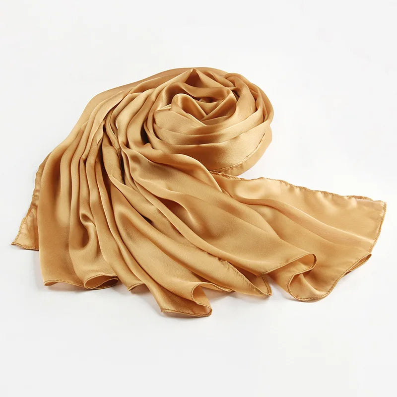 Elegant Lightweight Red Sheer Silk Scarf on Luulla