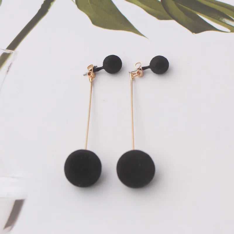Elegant Long Dangle Ball Drop Earrings on Luulla