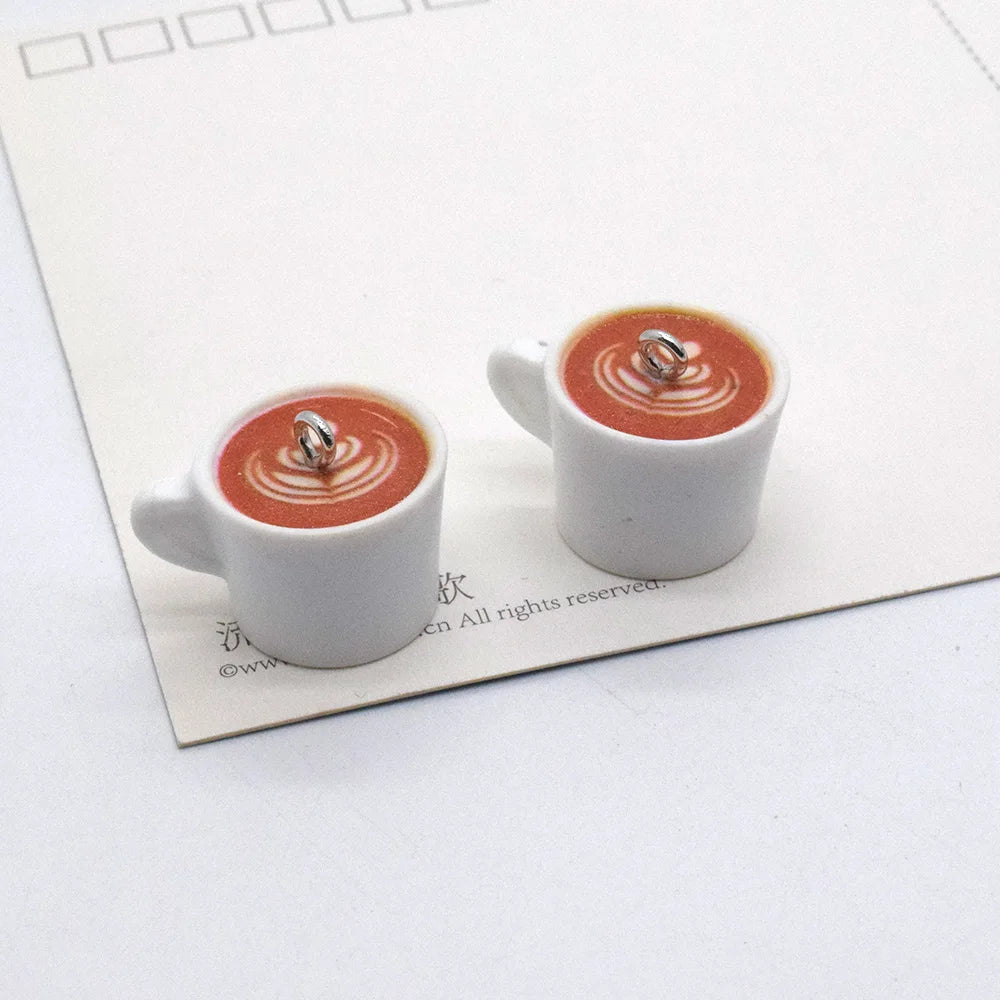 Miniature Coffee Cups With Latte Art Design on Luulla