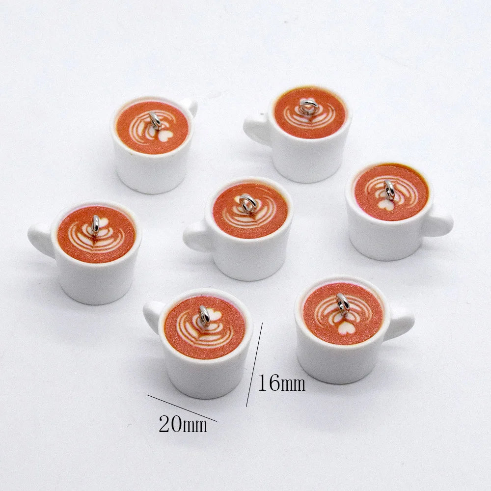 Miniature Coffee Cups With Latte Art Design on Luulla