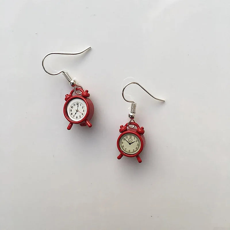 dali clock earrings