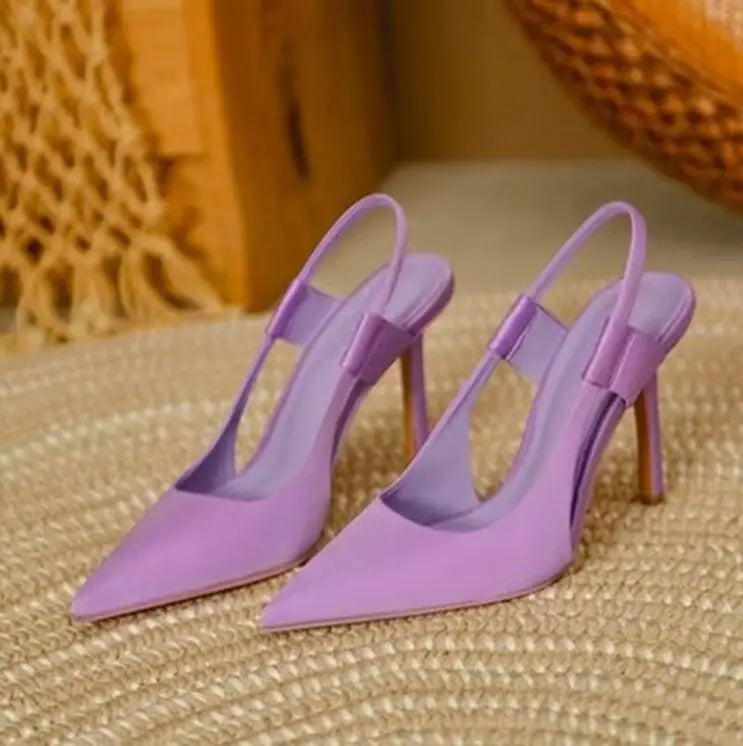 lavander high heels