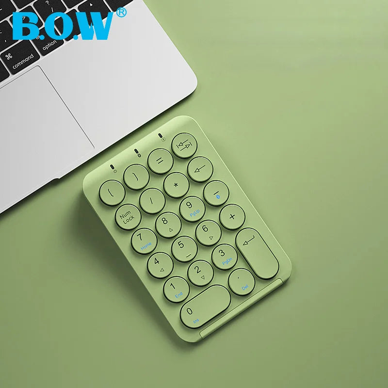 Portable Rechargeable Bluetooth Numeric Keypad Pink Design on Luulla