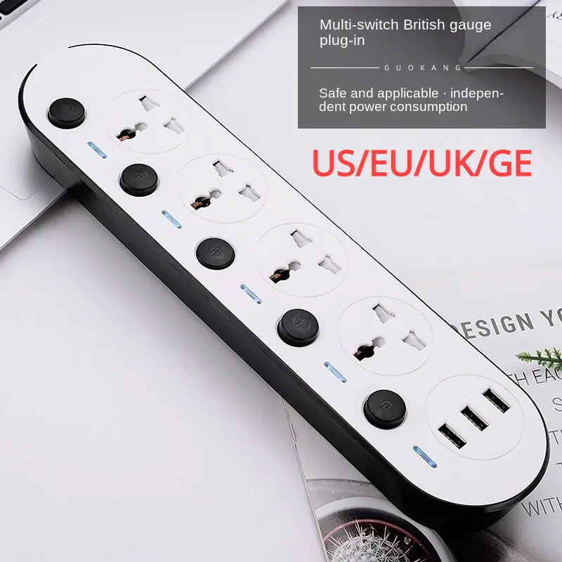 Multi-switch Power Strip With Usb Ports Ukeu Layout on Luulla