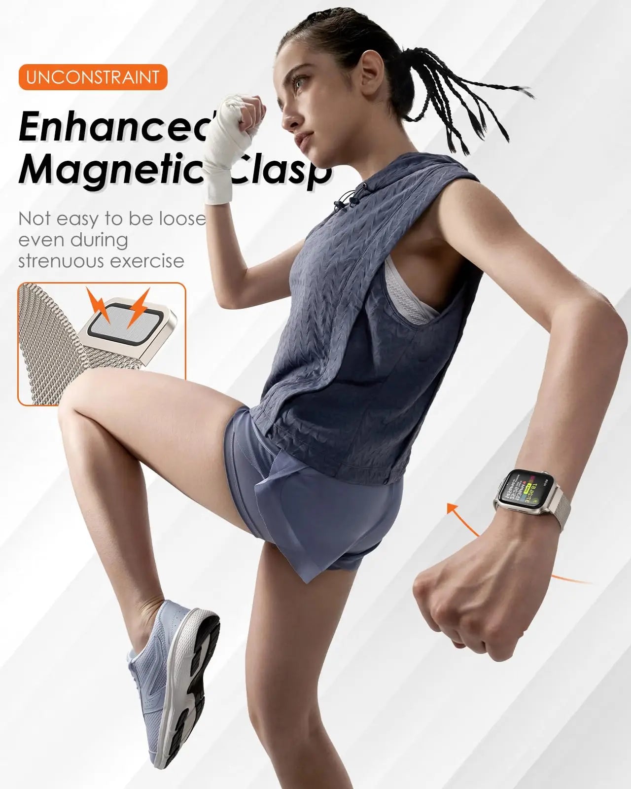Stainless Steel Magnetic Milanese Loop Watch Band on Luulla