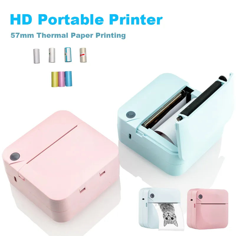 Compact Hd Thermal Printer Portable 57mm Paper Printing on Luulla