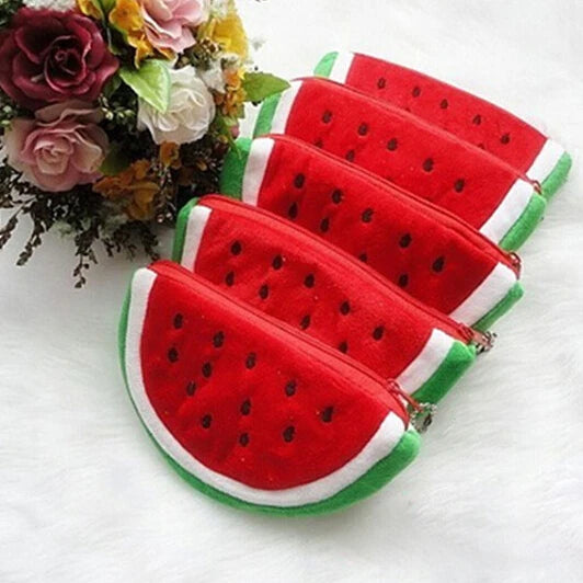 Cute Watermelon Shaped Zippered Pouch Set Of Four on Luulla