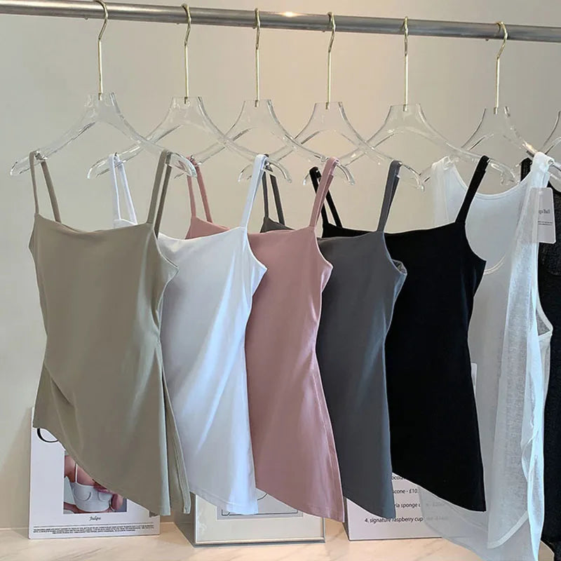 Womens Versatile Spaghetti Strap Camisole Tops on Luulla