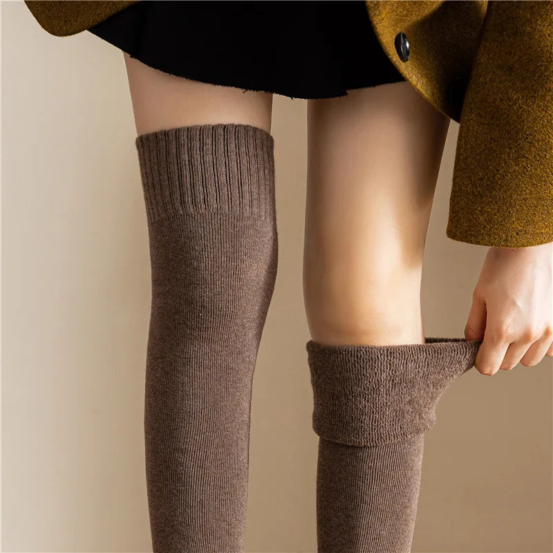 Womens Cozy Knit Thigh High Socks on Luulla