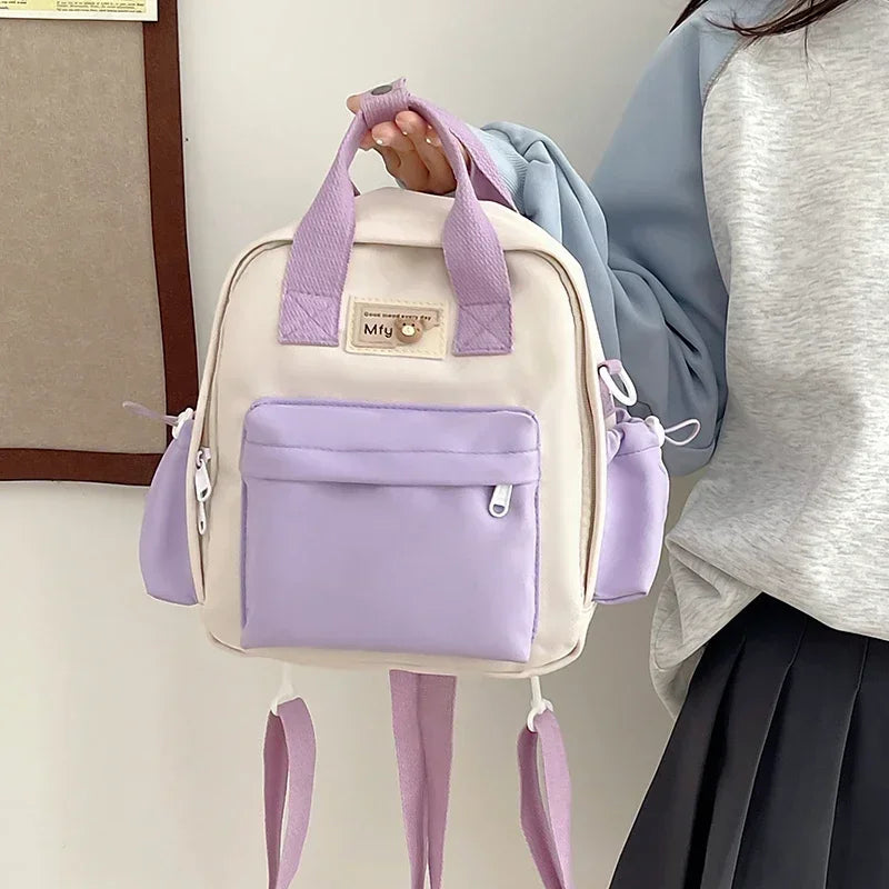 Pastel Purple Jane College Backpack For Students on Luulla