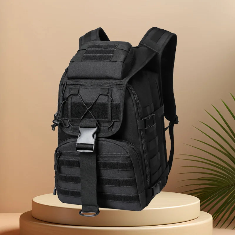 Tactical Black Military Backpack With Multiple Compartments on Luulla