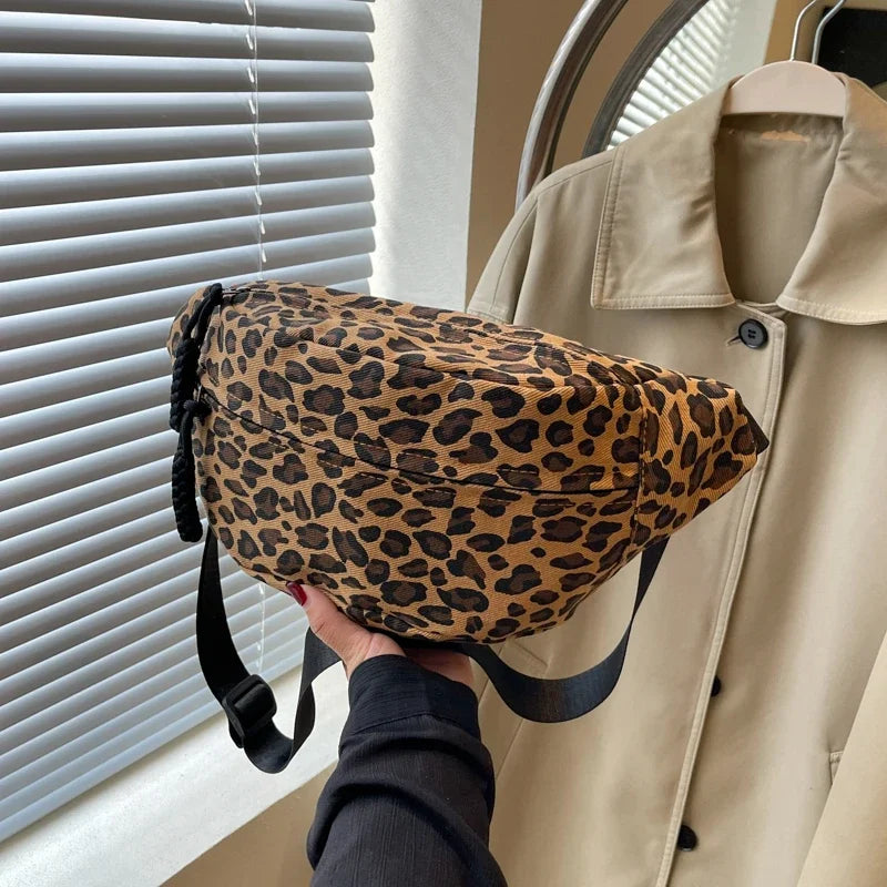 Leopard Print Fanny Pack With Adjustable Strap on Luulla