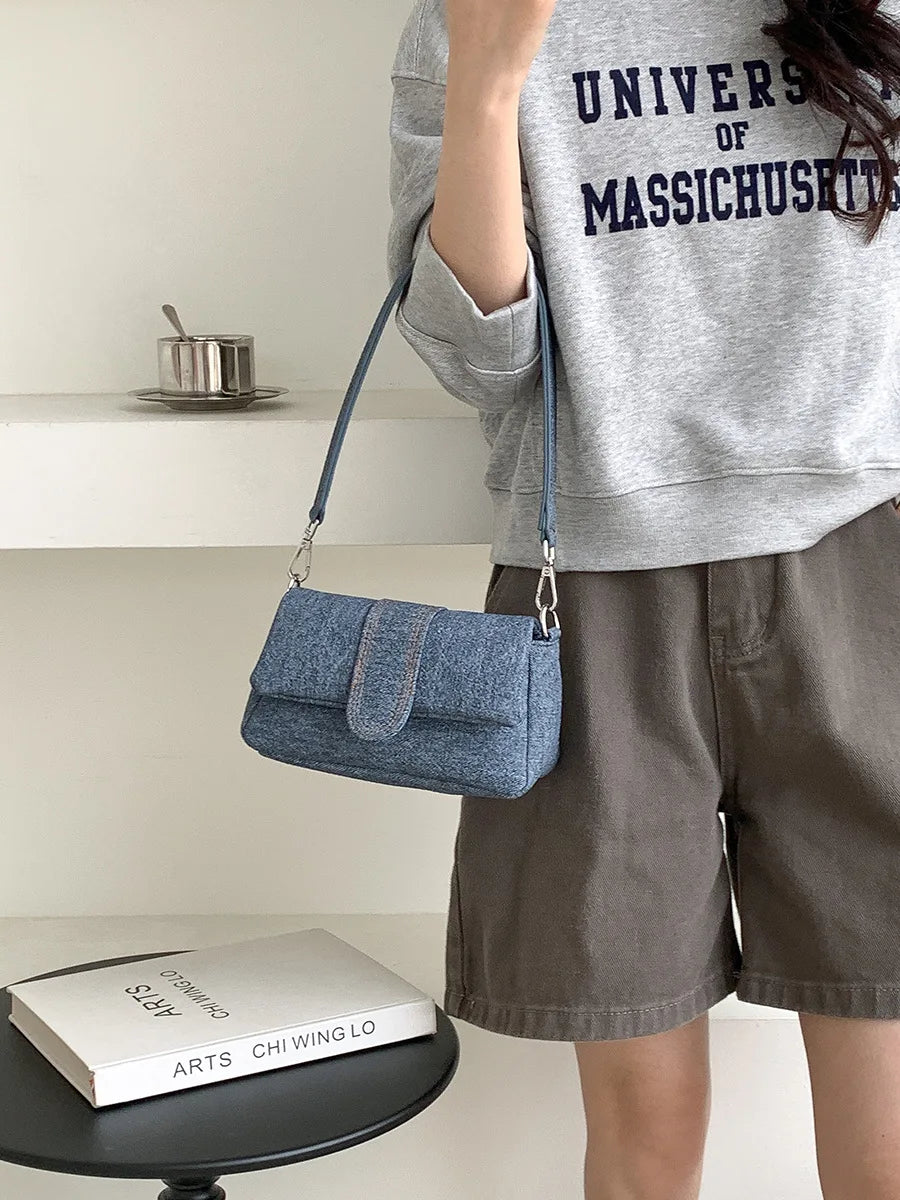 Denim Shoulder Bags With Adjustable Straps on Luulla