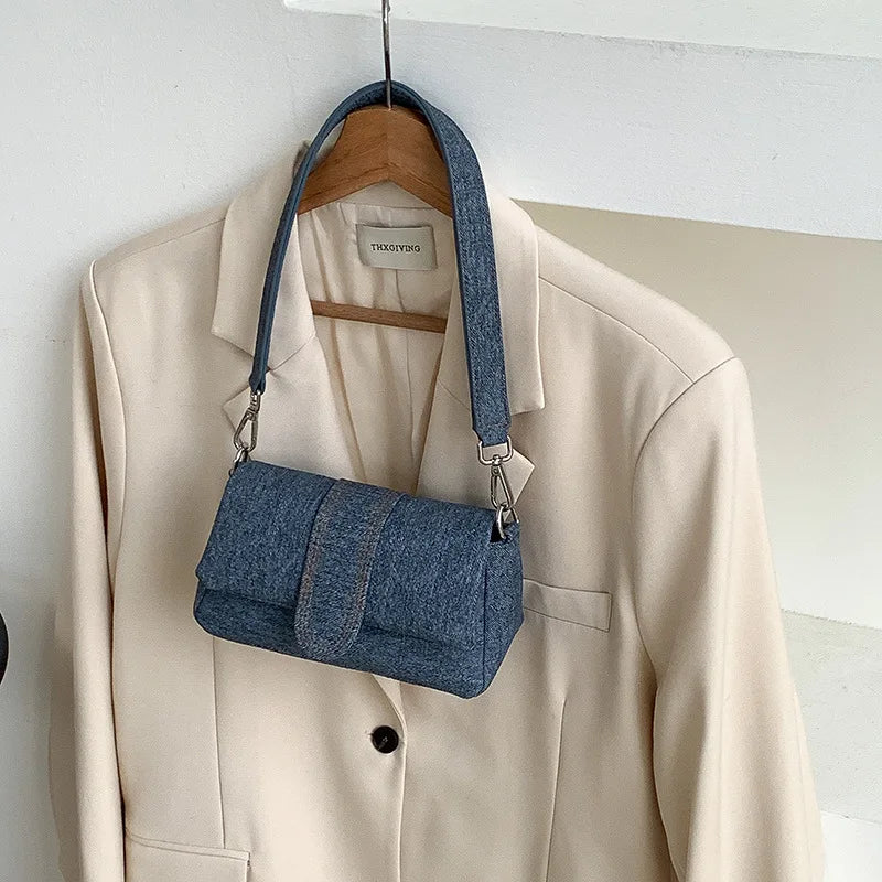 Denim Shoulder Bags With Adjustable Straps on Luulla