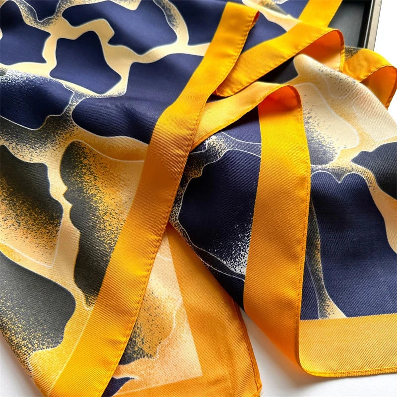 Elegant Giraffe Print Silk Scarf For Women on Luulla