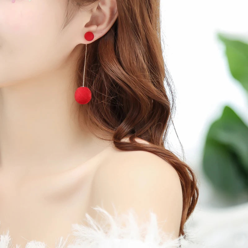 Elegant Long Dangle Ball Drop Earrings on Luulla