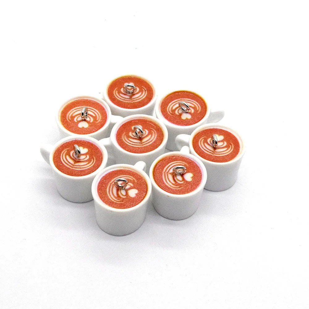 Miniature Coffee Cups With Latte Art Design on Luulla