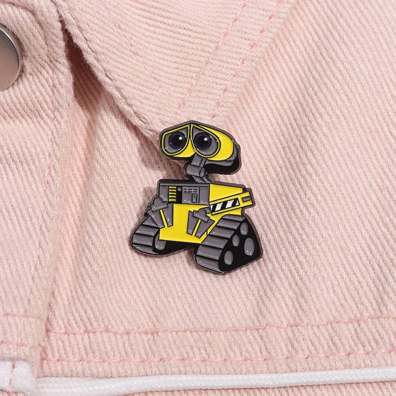 Cute Robot Enamel Pin For Jackets Accessories on Luulla