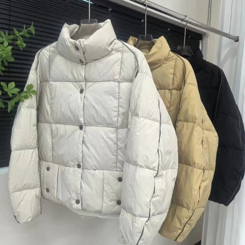 Cozy Quilted Winter Jacket Collection In Three Colors on Luulla